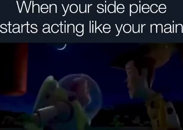 When your side piece starts acting like your main ad - iFunny