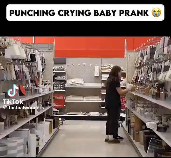 PUNCHING CRYING BABY PRANK TikTok - iFunny