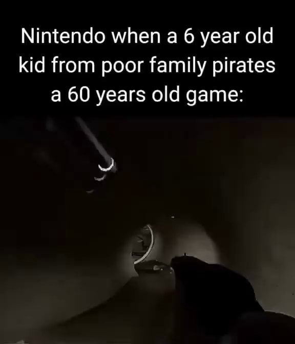 Nintendo when a 6 year old kid from poor family pirates a 60 years old ...