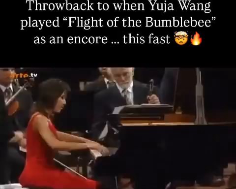 'Throwback to when Yuja Wang played "Flight of the Bumblebee" as an ...
