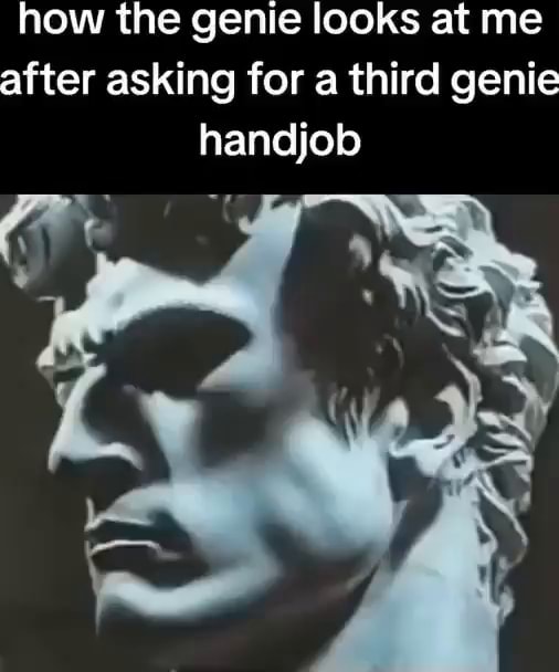 How the genie looks at me after asking for a third genie handjob - iFunny