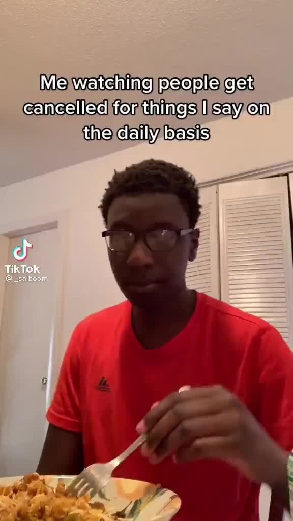 Me watching people get cancelled for things say on the daily basis cf ...