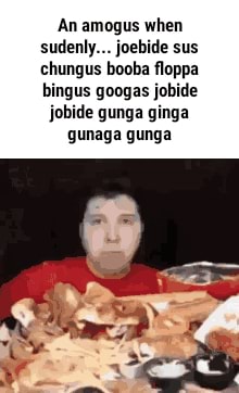 An amogus when sudenty... joebide sus chungus booba floppa bingus ...