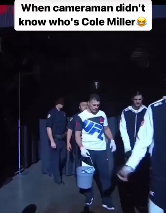 When cameraman didn't know who's Cole Miller - iFunny