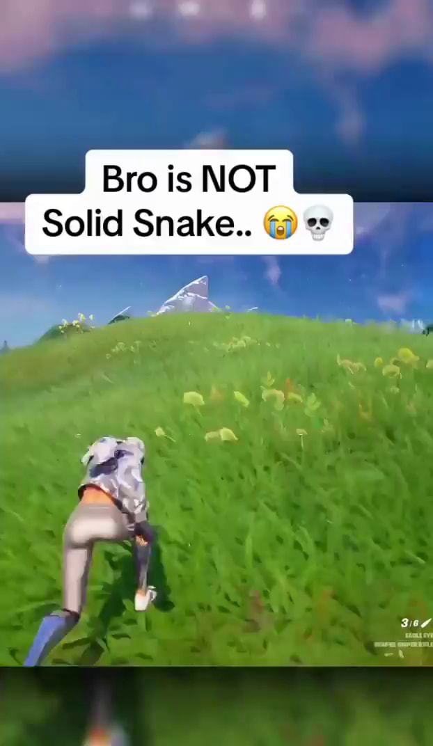 Bro is NOT Solid Snake.. @ ten - iFunny
