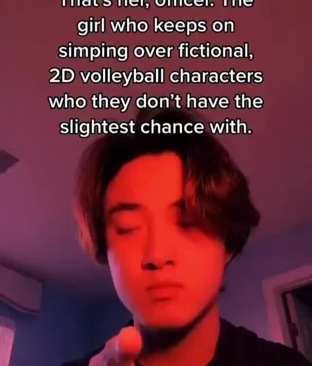 Girl who keeps on simping over fictional, 2D volleyball characters who ...