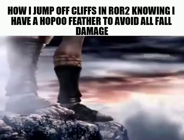 HOW JUMP OFF CLIFFS IN ROR2 KNOWING I HAVE A HOPOO FEATHER AVOID ALL ...