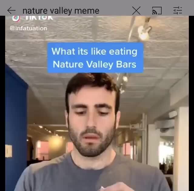 Nature valley meme @infatuation What its like eating Nature Valley Bars ...