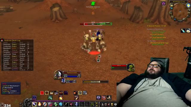 Obese World of Warcraft Classic streamer poops himself - iFunny