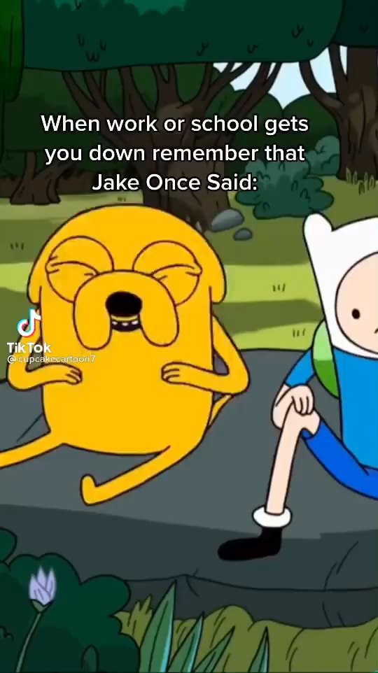 When work or school gets you down remember that Jake Once Said: Tik Tok ...