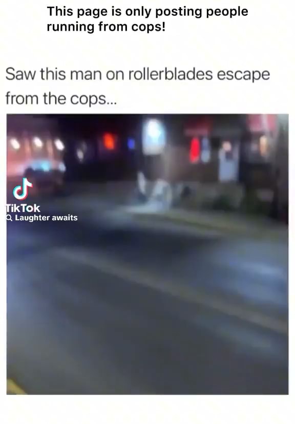 This page is only posting people running from cops! Saw this man on ...