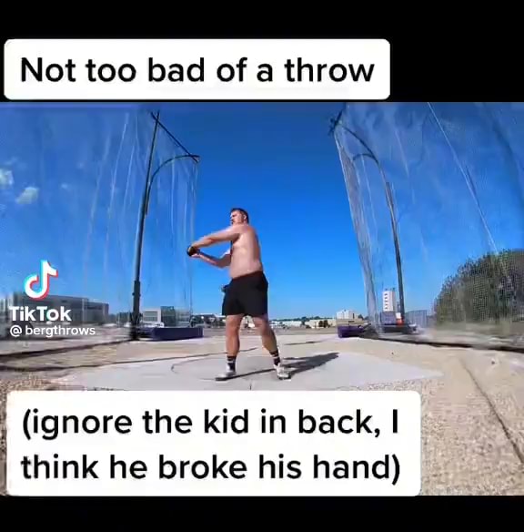 Not too bad of a throw TikTok (ignore the kid in back, I think he broke ...
