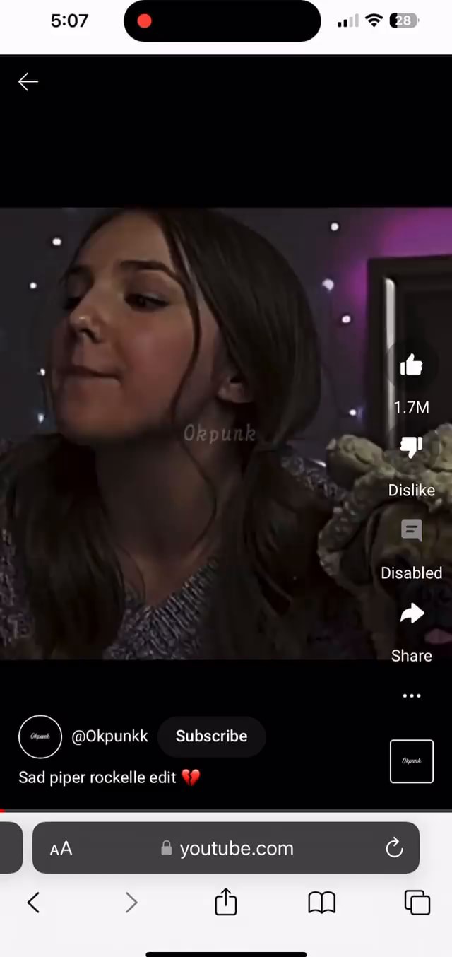 Dislike Disabled Share Sad piper rockelle edit @ youtube.com - iFunny