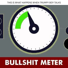 BULLSHIT METER THIS IS WHAT HAPPENS WHEN TRUMPY BOY TALKS - America’s ...
