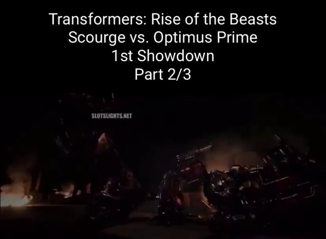 Transformers: Rise of the Beasts Scourge vs. Optimus Prime Showdown ...
