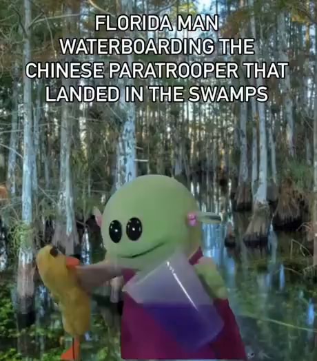 FLORIDA, MAN WATERBOARDING THE CHINESE PARATROOPER THAT LANDED IN THE ...