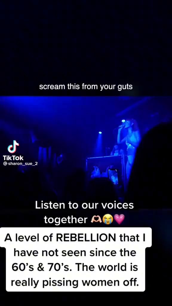 Scream this from your guts TikTok sharon_sue_2 Listen to our voices ...