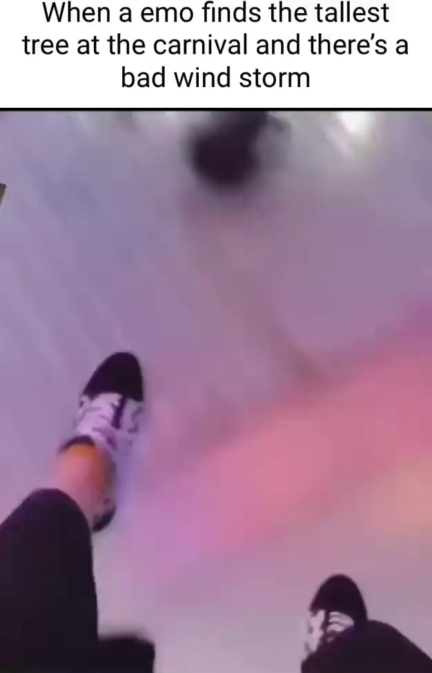 When a emo finds the tallest tree at the carnival and there's a bad ...