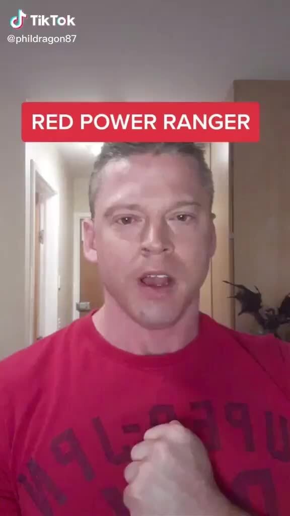 TikTok RED POWER RANGER - iFunny