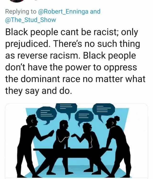 Replying to @Robert_Enninga and @The_Stud_Show Black people cant be ...