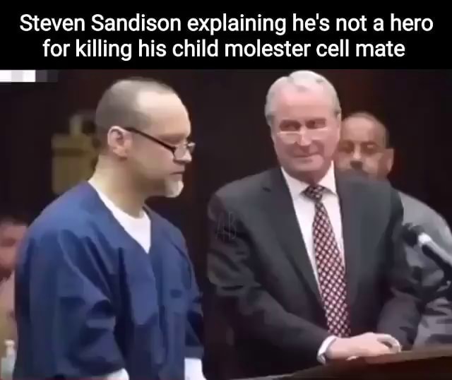 Steven Sandison explaining he's not a hero for killing his child ...