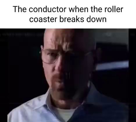 The conductor when the roller coaster breaks down - iFunny