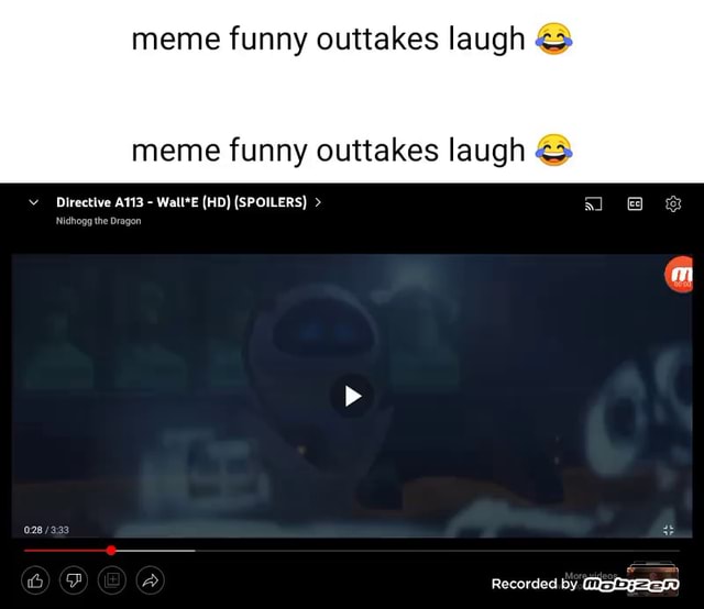 Meme funny outtakes laugh meme funny outtakes laugh Directive A113 - Wall*E (HD) (SPOILERS ...