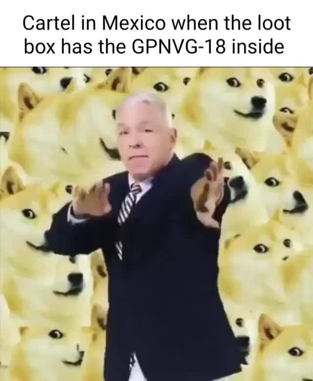 Cartel in Mexico when the loot box has the GPNVG-18 inside oe - iFunny