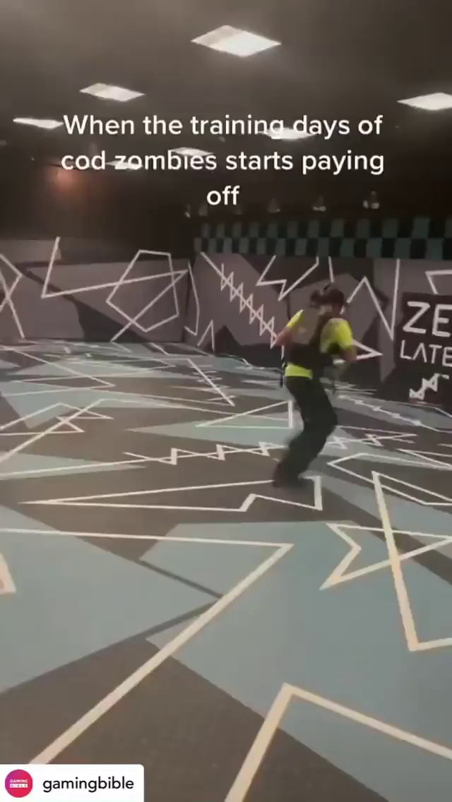 When the training days of cod zombies starts paying off ANZE LATE - iFunny