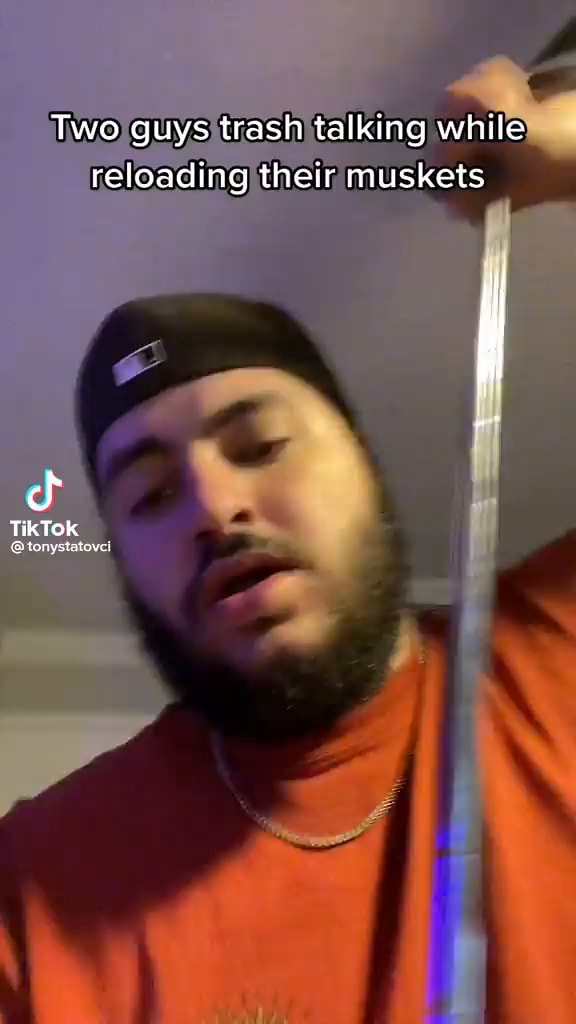 Two guys trash talking while reloading their muskets TikTok ...