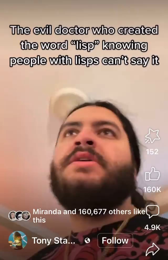 Tine evil doctor who Geated the word "lisp" knowing people with lisps ...