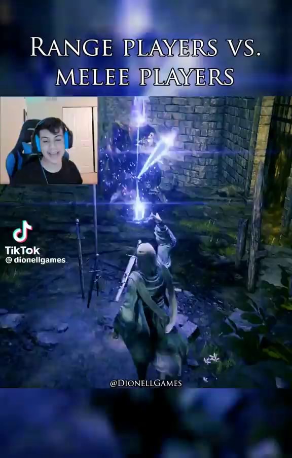 RANGE PLAYERS VS. MELEE PLAYERS TikTok @dioneligames @DIONELLGAMES - iFunny