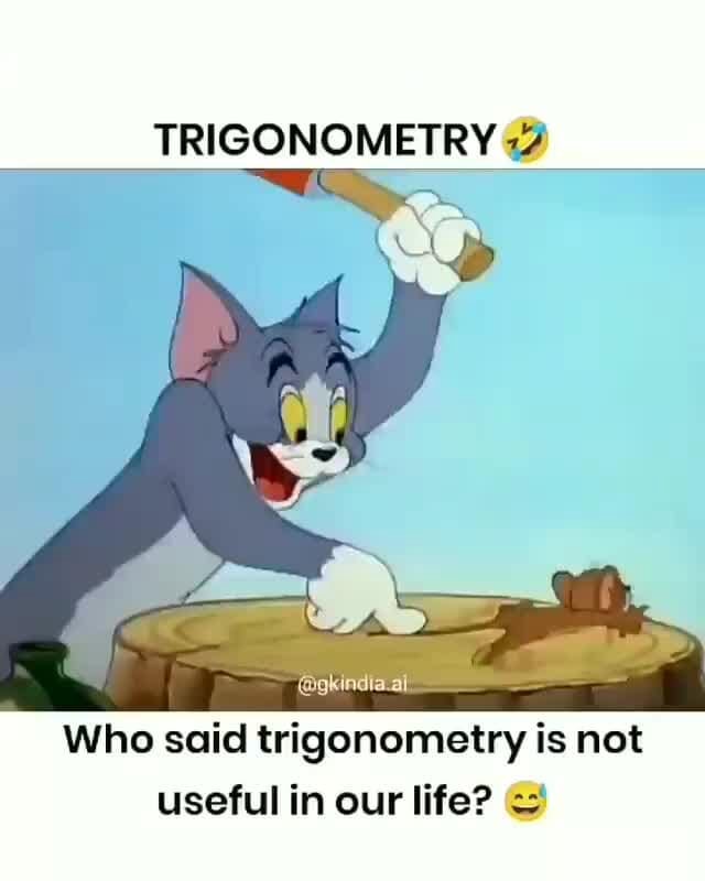 TRIGONOMETRY Who said trigonometry is not useful in our life? - iFunny