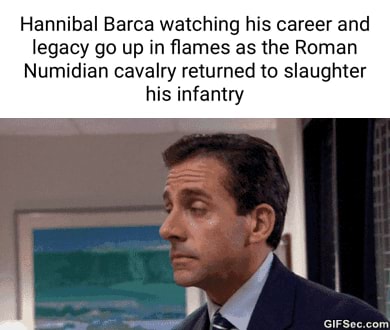 Hannibal Barca watching his career and legacy go up in flames as the ...