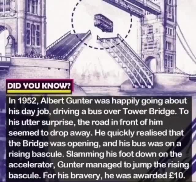 DID YOU KNOW? In 1952, Albert Gunter was happily going about his day ...