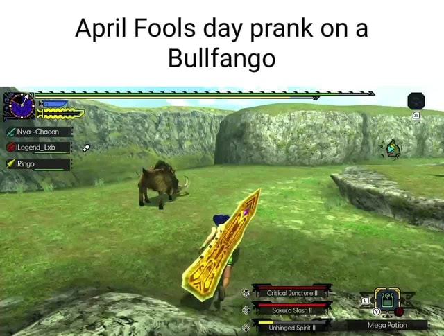 April Fools day prank on Bullfango Legend_Lxb Ringo Critical Juncture ...