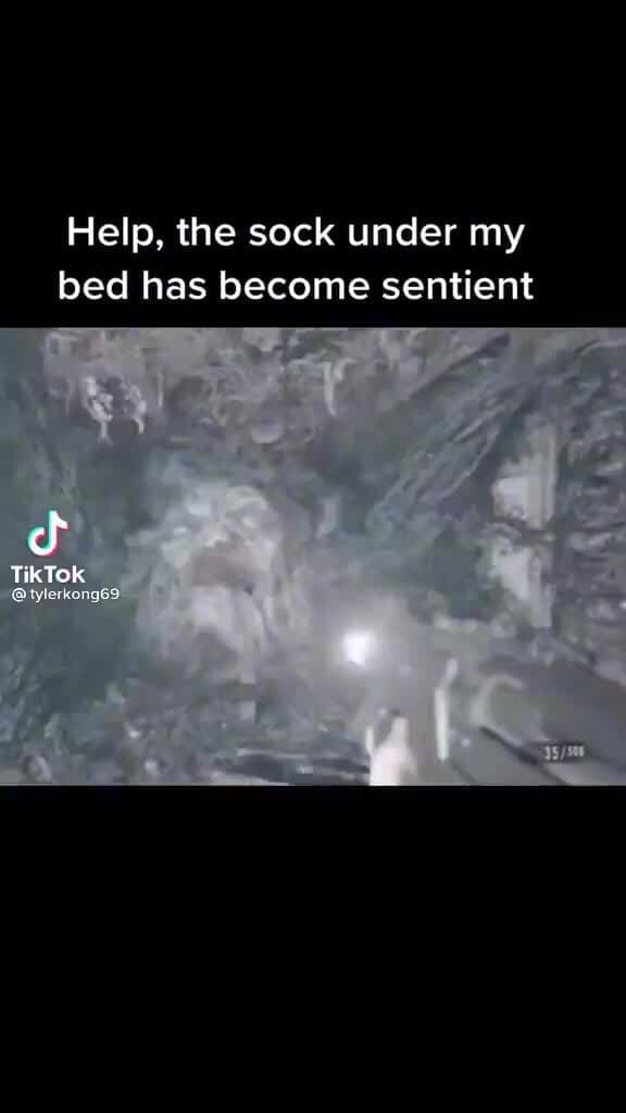 Help, the sock under my bed has become sentient TikTok - iFunny