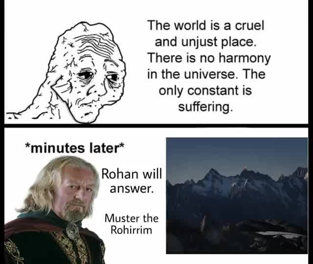 The world is a cruel and unjust place. There is no harmony in the ...