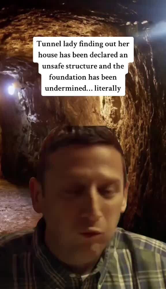 Tunnel lady finding out her I house has been declared an unsafe ...