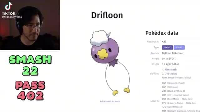 Drifloon Pokédex data EN - iFunny
