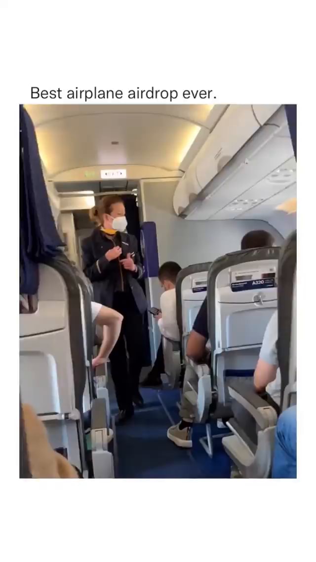 Best airplane airdrop ever. - iFunny