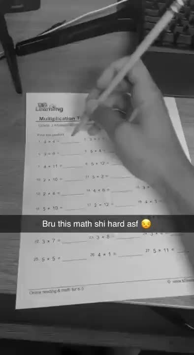Bru this math shi hard asf - iFunny