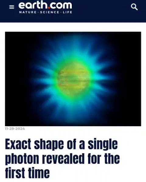 = earth com Exact shape of a single photon revealed for the first time ...
