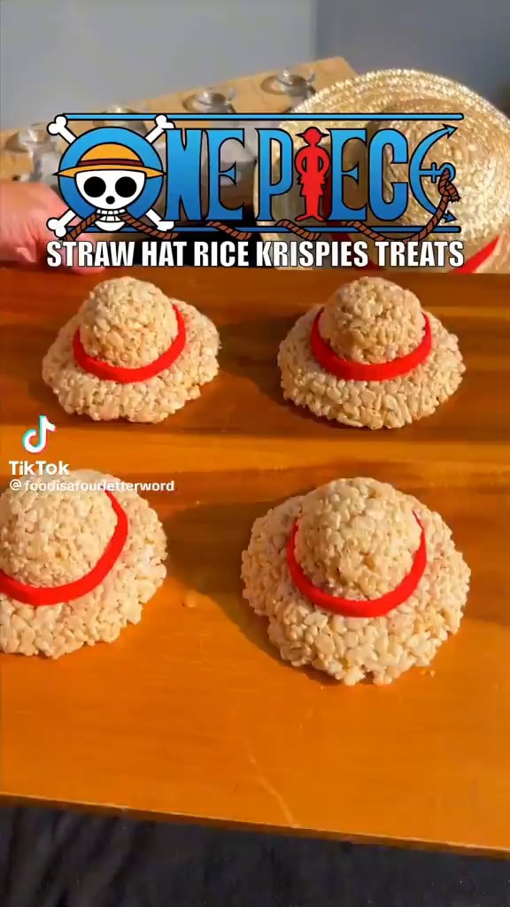 STRAW HAT RICE KRISPIES TREATS - iFunny