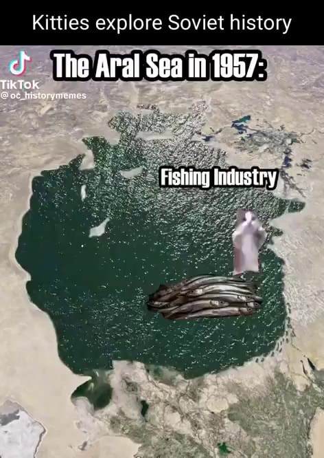 Kitties explore Soviet history _ The Aral Sea in 1957: Fishing Industry ...