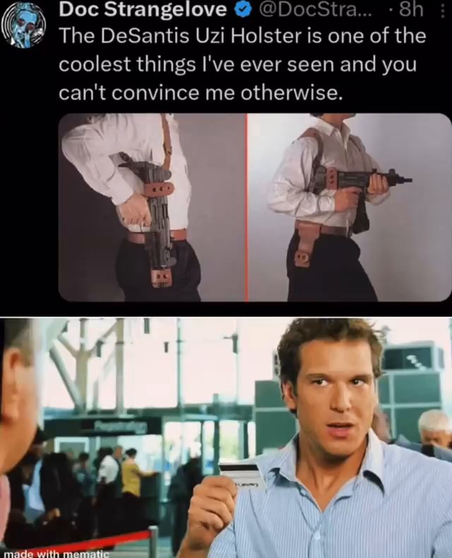 Strange The DeSantis Uzi Holster is one of the coolest things I've ever ...