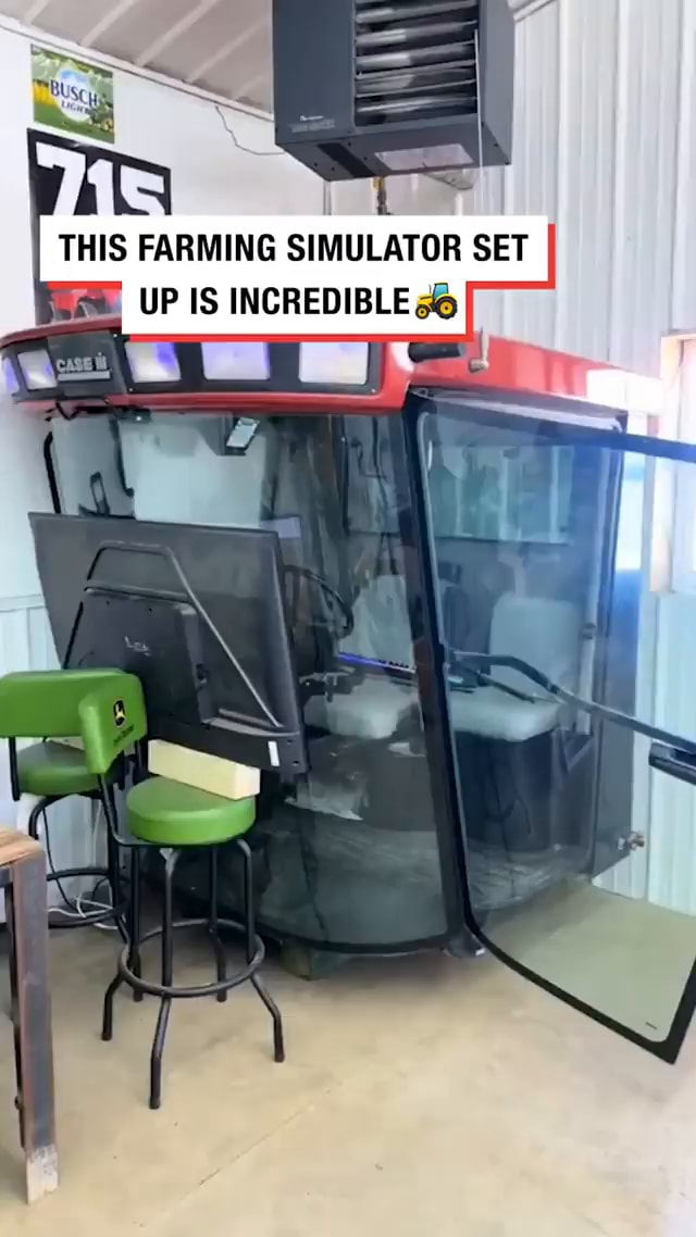 This farming simulator setup is incredible TikTokthatyellowtopguy ...
