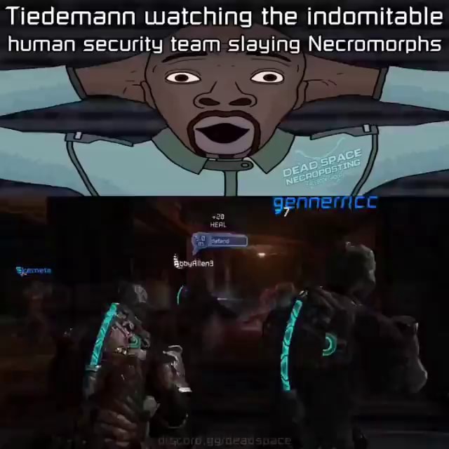 Tiedemann watching the indomitable human security team slaying ...