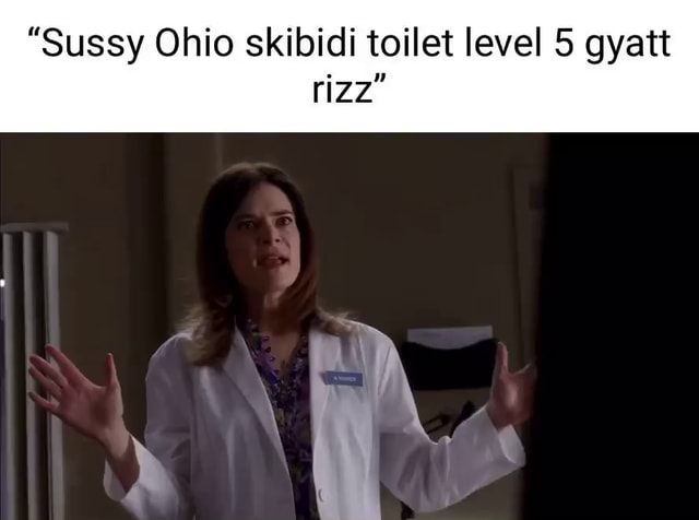 "Sussy Ohio skibidi toilet level 5 gyatt - iFunny