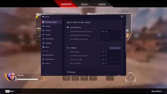 INVENTORY SQUAD LEGEND Hotheys Apps & Hotkeys for Apex Legends Overwat ...